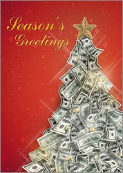 Accounting Tree Christmas Cards Personalized For Your Business