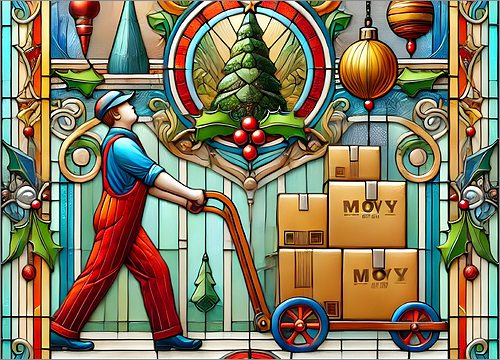 Personalized Moving Tools Christmas Cards | Ziti Cards