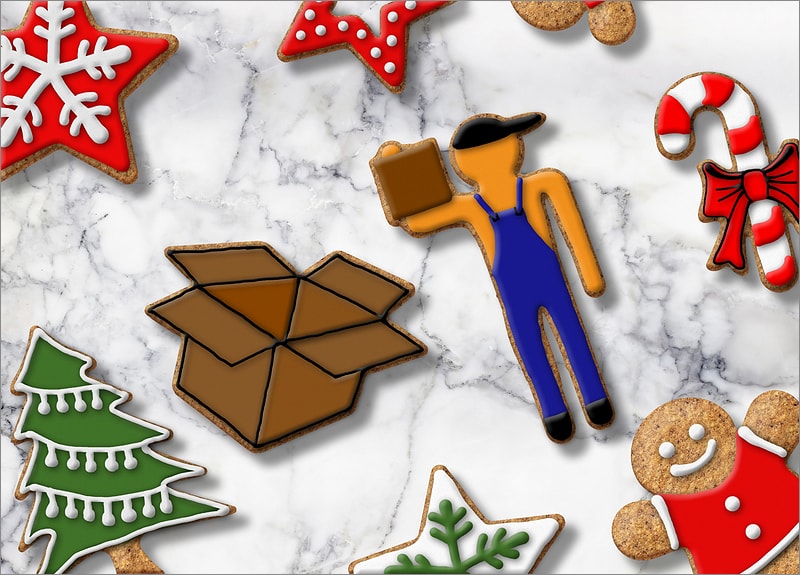 Moving Glass Ornaments (Glossy White) | Ziti Cards