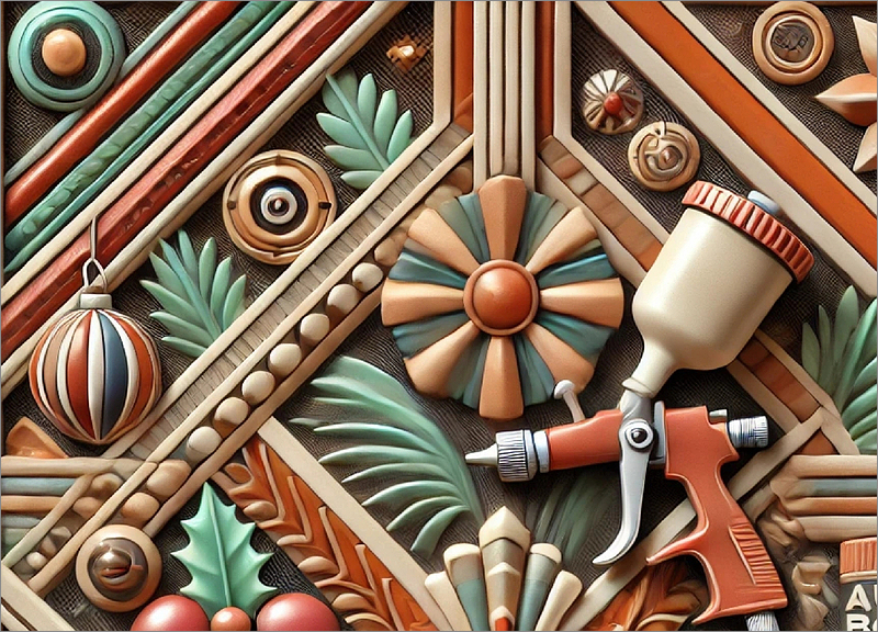 Order Charming Paint Gun Christmas Card | Ziti Cards