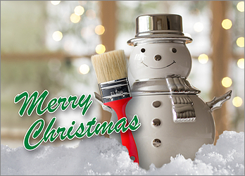 Personalized Painter Tools Christmas Cards | Ziti Cards