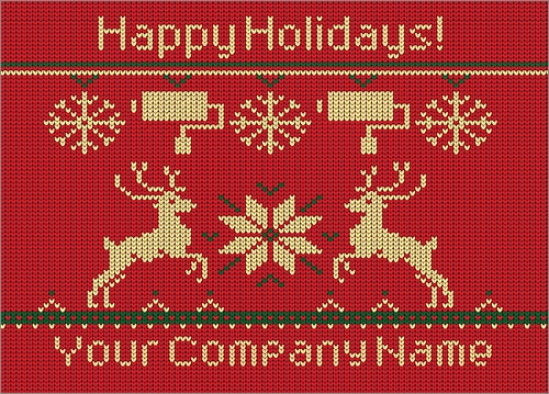 Personalized Painter Tools Christmas Cards | Ziti Cards