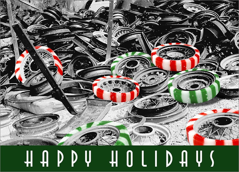 Peppermint Wheels (Glossy) | Ziti Cards