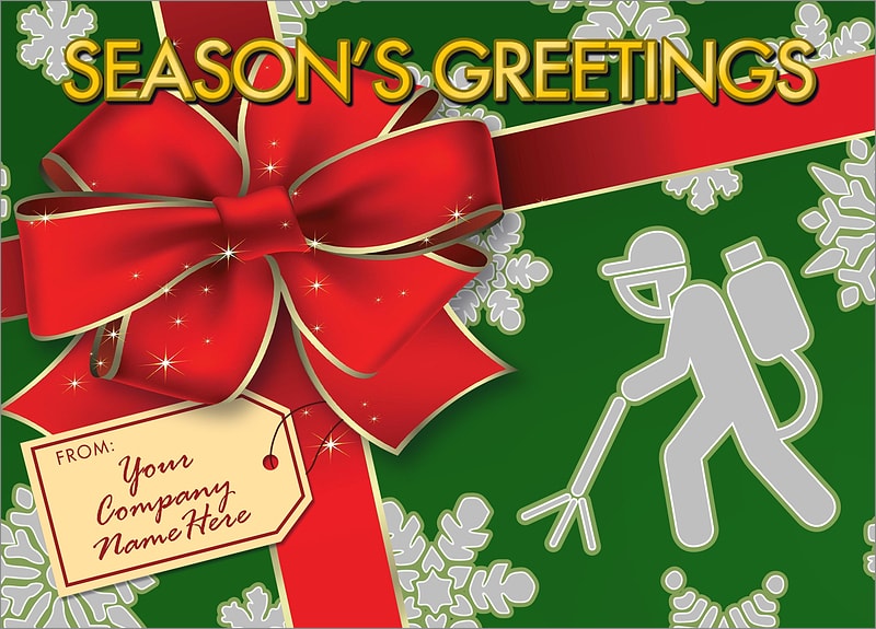 Pest Control Gift Wrap (Glossy White) | Ziti Cards