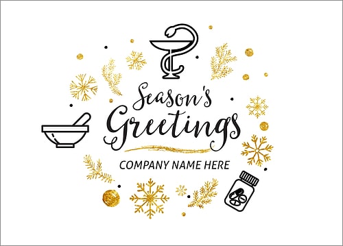 Pharmacy Santas Cards Personalized For Your Business