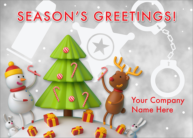 Personalized Police Cheerful Cards | Ziti Cards