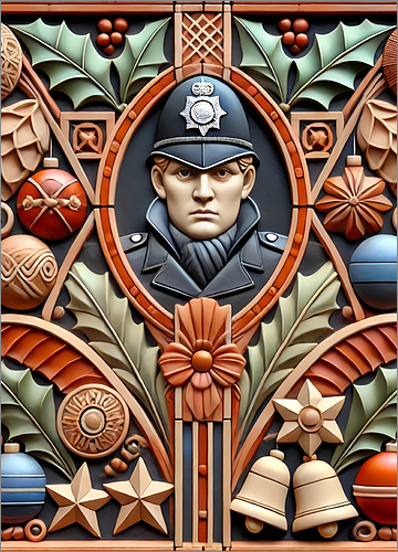 Personalized Christmas Cards for Police | Ziti Cards