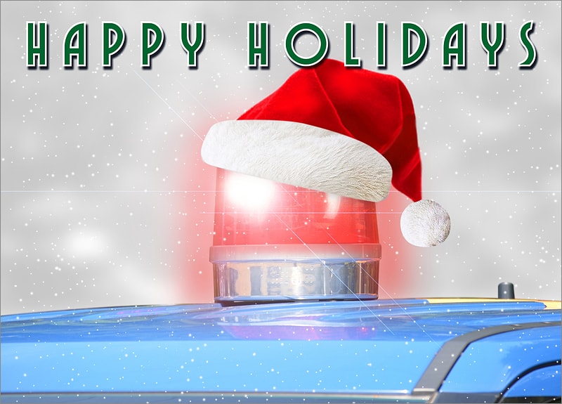 Police Christmas Card (glossy) | Ziti Cards