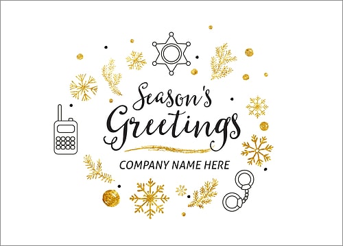 Custom Christmas Law Enforcement Card | Ziti Cards