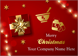 Pharmacy Santas Cards Personalized For Your Business