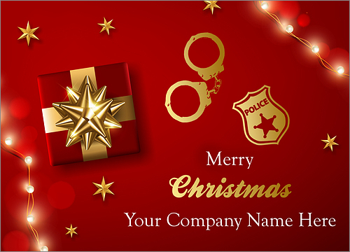 Custom Christmas Law Enforcement Card | Ziti Cards