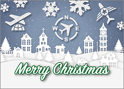 Custom Aviation-Themed Christmas Cards