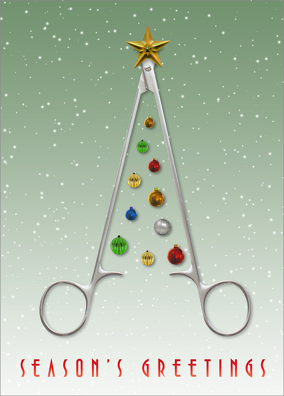Surgeon Christmas Card (Glossy) | Ziti Cards
