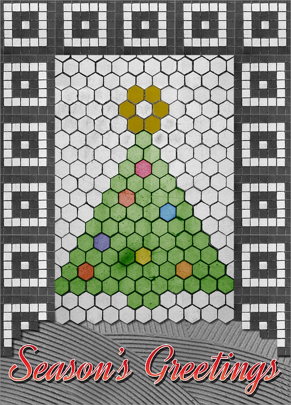 Tile Christmas Tree (glossy) | Ziti Cards