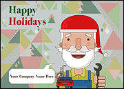 Santa Mechanics Christmas Card